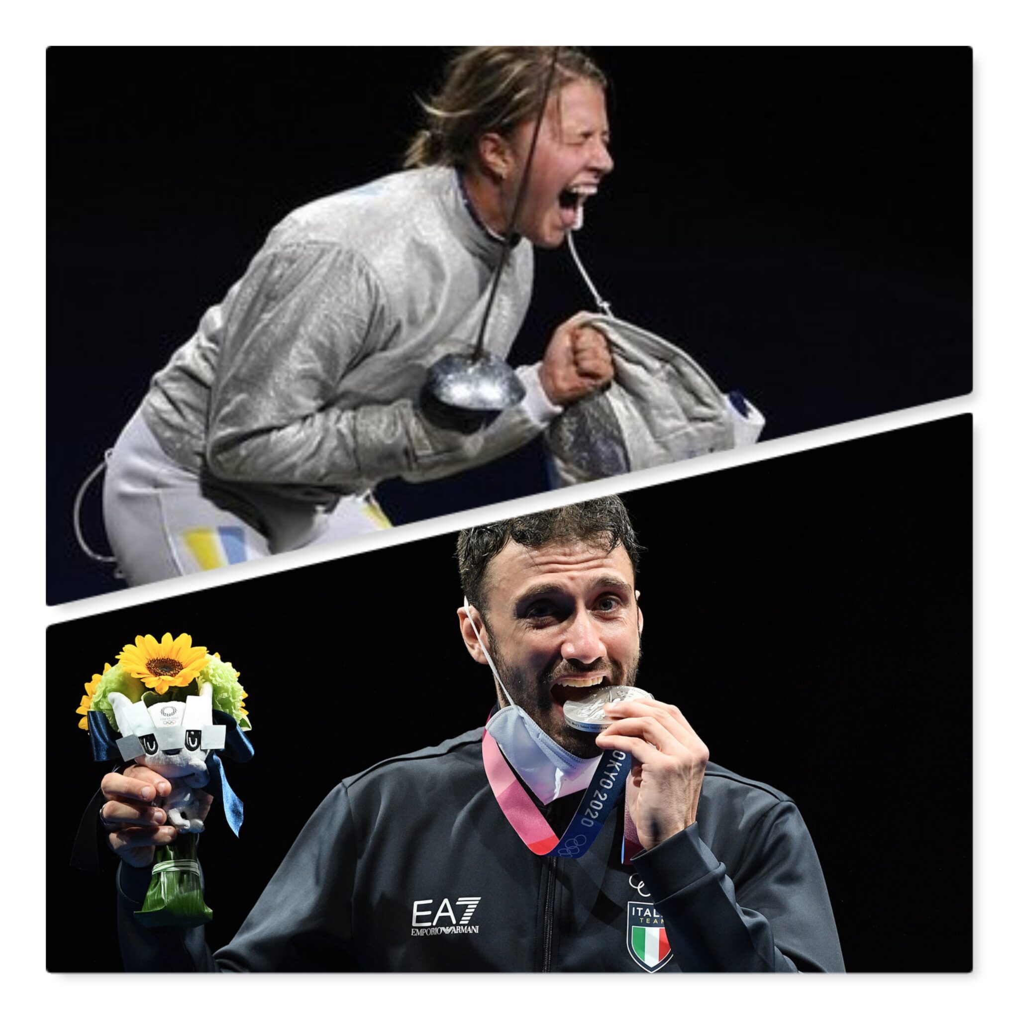 OLGA KHARLAN Y LUIGI SAMELE: LOS CAMPEONES DE ESGRIMA UNIDOS FRENTE A ...